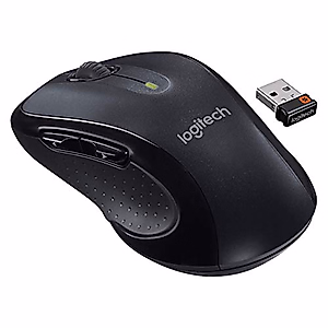 Logitech M510 Wireless Mouse-Black (Renewed)