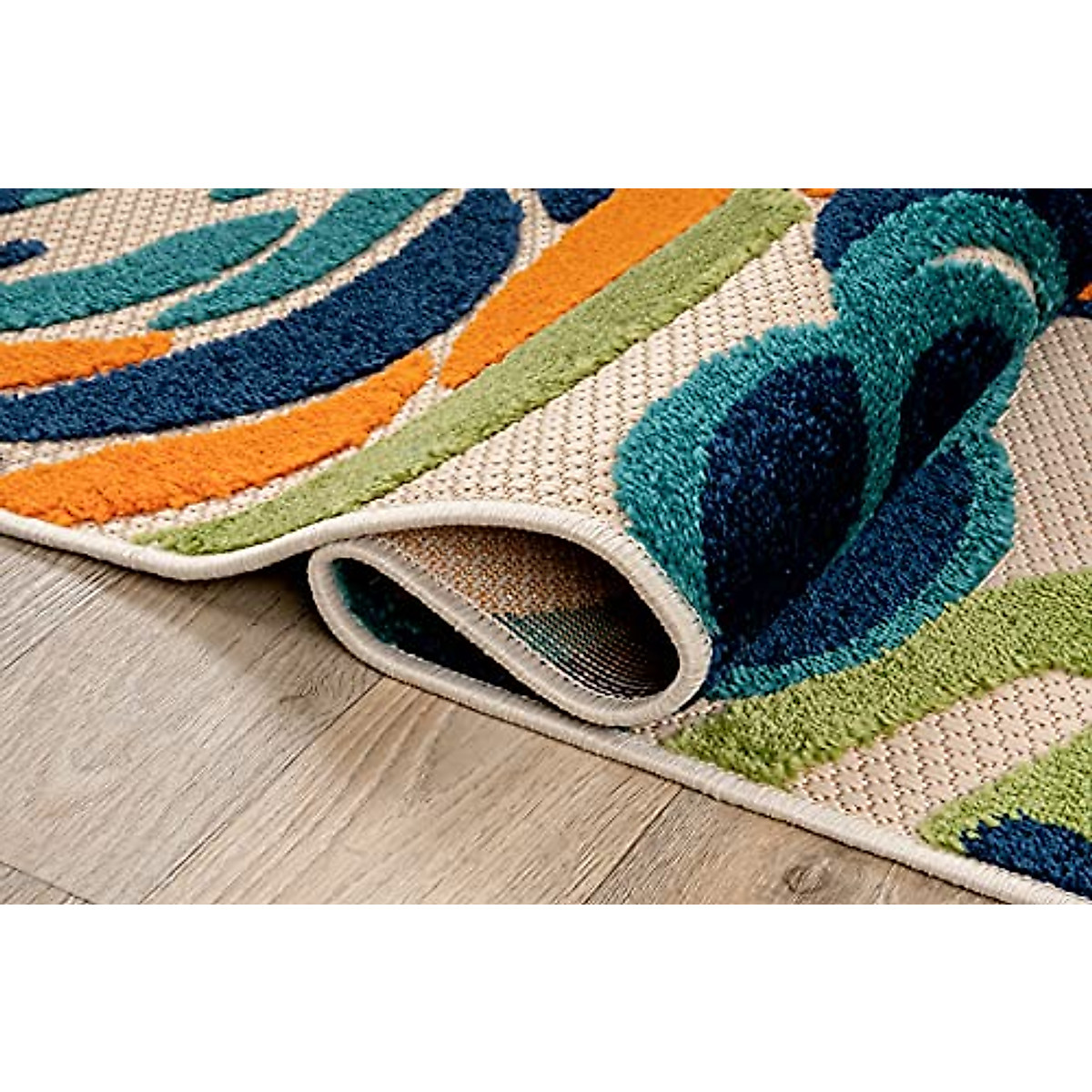 Rugshop Ravenna Modern Large Floral Flowers Indoor/Outdoor Area Rug 7'10" x 10' Multi