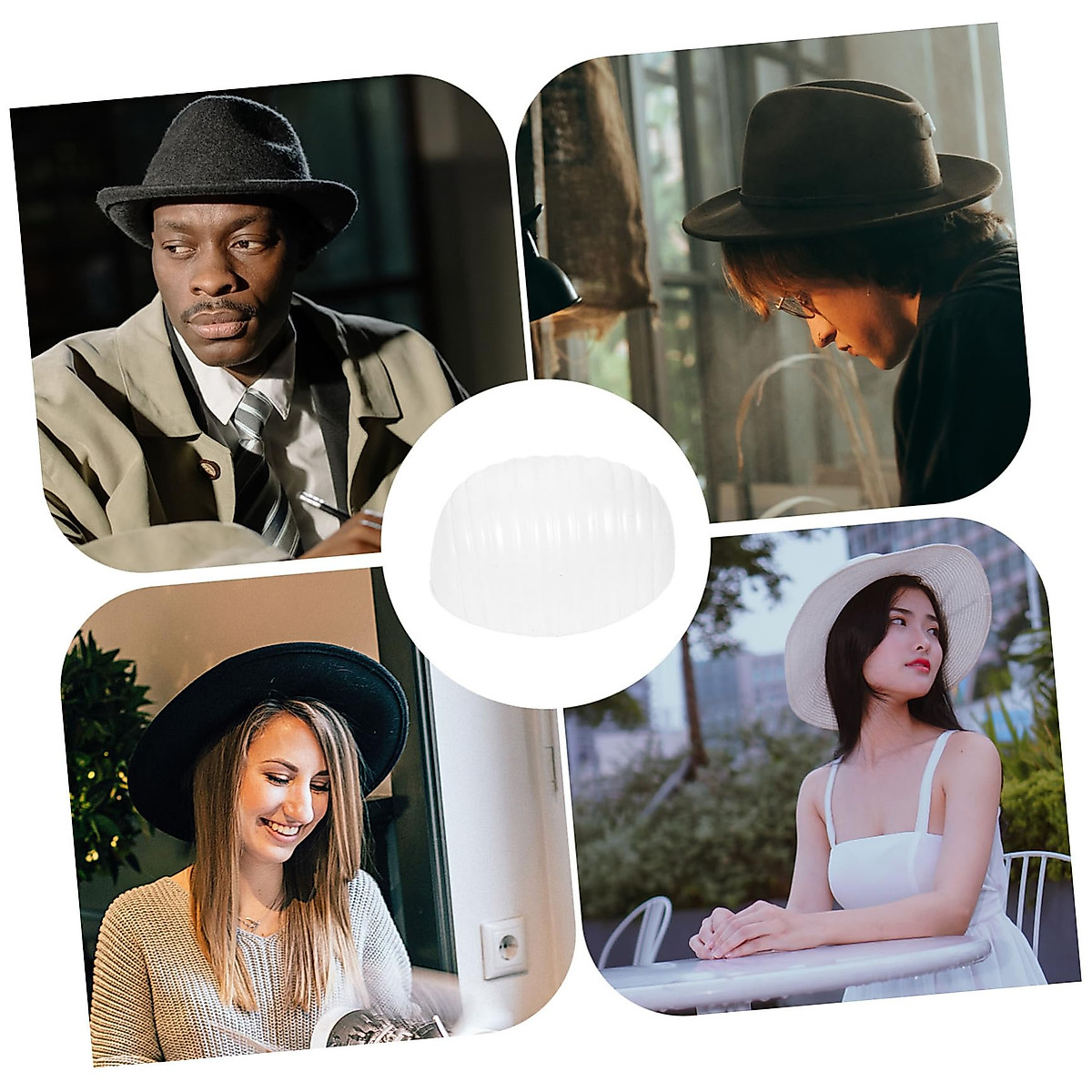 CHILDWEET 20pcs Hat Support Pad Holder Plastic Bottle Caps Plastic Stand Cap Insert Shaper Baseball Hat Supports Peaked Caps Holder Caps Support Caps Inner Support Protector Retainer Pvc