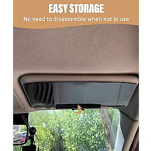 YAKEFLY HD Sun Visor for Car,Universal Car Visor Extender Sun Blocker,Car Sun Visor Sun Shade Protection from Sun Glare,Snow Blindness,UV Rays,Anti-Glare Polarized Sun Visor Extender