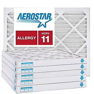 20x25x2 AC and Furnace Air Filter by Aerostar - MERV 11, Box of 12