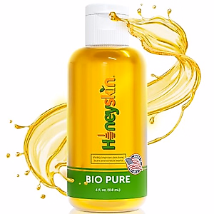 Bio Pure Skincare Oil - Moisturizer for Dry Skin - Pregnancy Stretch Mark Prevention - Oil for Scars - Stretch Mark Treatment with Sweet Almond for skin (4oz)