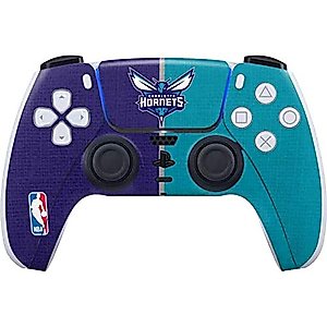 Skinit Decal Gaming Skin Compatible with PS5 Controller - Officially Licensed NBA Charlotte Hornets Canvas Design