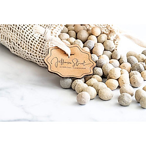 Jefferson Street Ceramics - Made in USA - Ceramic Pie Weights - Natural Clay Beads for Baking Blind Crust - 2.4 lbs with Mesh Bag