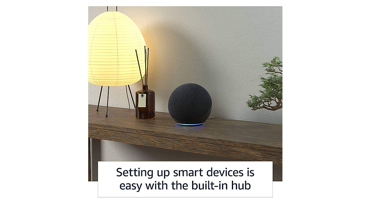 Amazon Echo (4th Gen) Glacier White - Premium Sound & Smart Hub
