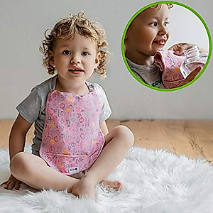 Organic Burp Cloths, 3-Pack of Double Layered Organic Cotton Burp Cloths Boy, Baby Girl Burp Cloths MADE IN EU, Absorbent Burp Clothes Unisex, Soft & Cosy Cotton Burp Cloth, Quick Drying Burping Cloth