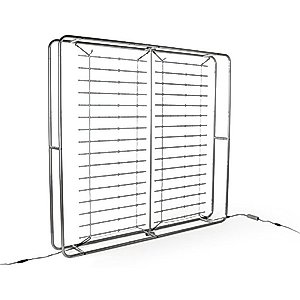 Displays2go, Backlit Backdrop Frame, Molded Plastic and Aluminum Construction – Silver and Black (YD101FR)