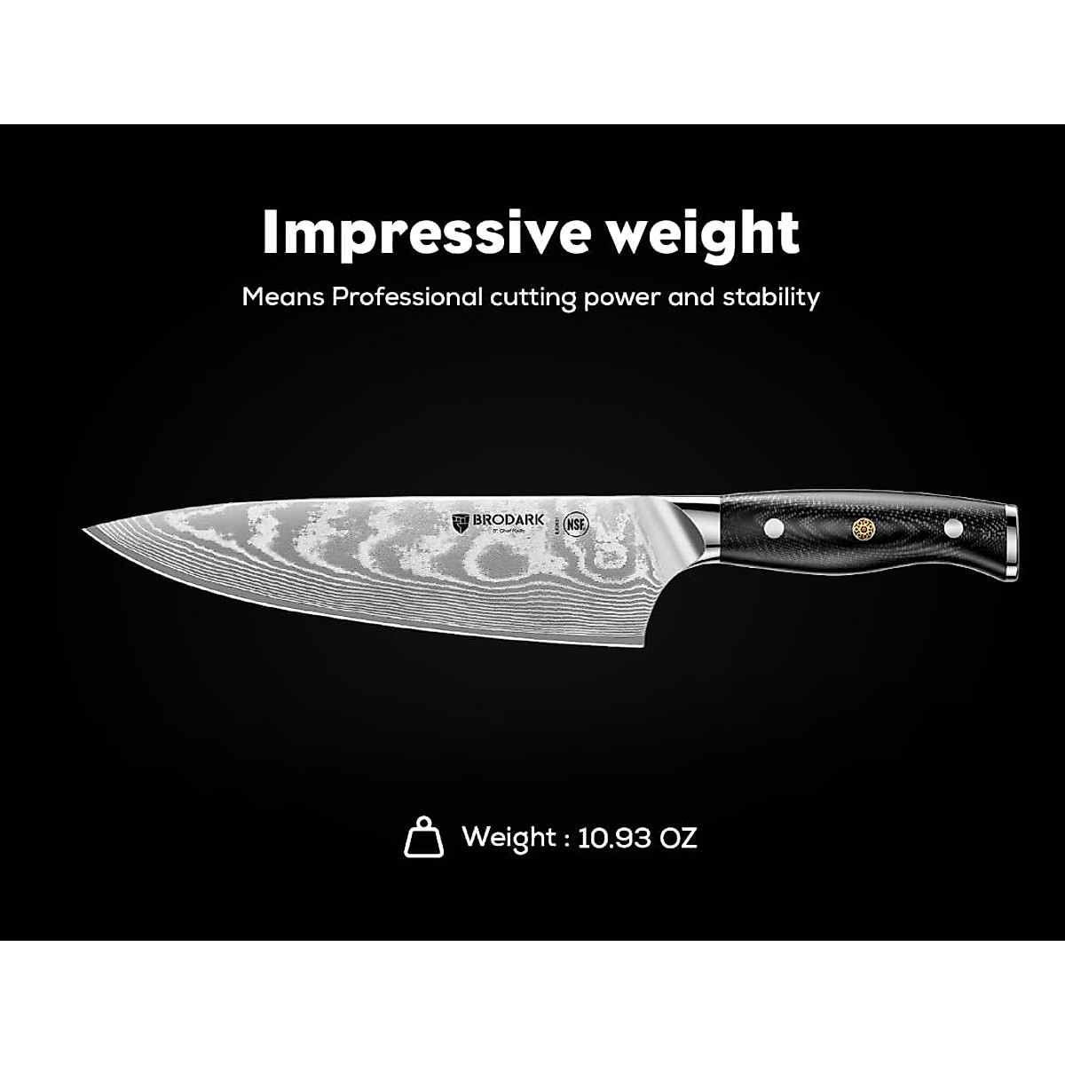 Damascus Knife Set 3 PCS with Premium VG10 Damascus Steel, Ultra-Sharp Professional Japanese Kitchen Knife Set, Full Tang Chef Knife Set with G10 Hand