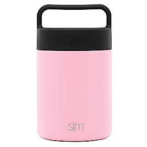 Simple Modern Food Jar Thermos for Hot Food | Reusable Stainless Steel Vacuum Insulated Leak Proof Lunch Storage for Smoothie Bowl, Soup, Oatmeal | Provision Collection | 12oz | Blush