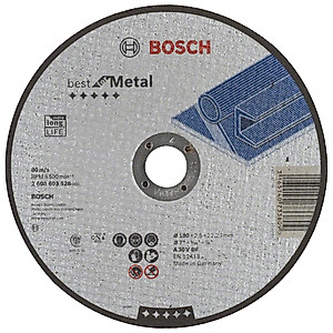Bosch 2608603524 Flat Hub Disc for Sanding Metal A 30 T Bf, grey, 2608603528