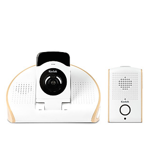 kodak CFH-BVA10 180-Degree HD Wi-Fi Video Baby Monitor, Night Vision (White)