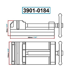 HHIP 3901-0184 Pro-Series Industrial 4" Drill Press Vise