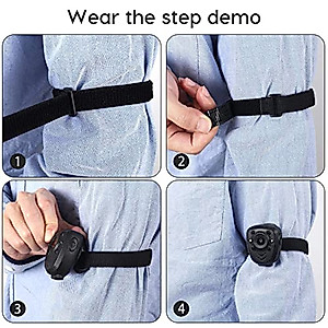 Mini Body Camera Video Recorder Built-in 128GB Memory Card with Night Vision IR & Loop Record HD 1080P, 4-6 HR Battery Life Wearable Police Cam for Home, Outdoor, Law Enforcement, Security Guard