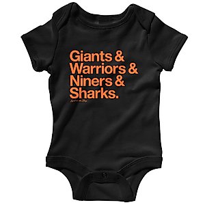 Smash Transit Baby Loyal To The Bay SF Creeper - Black, 6M