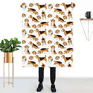Beagle Dog Throw Blanket Super Soft Warm Blanket Flannel Fleece Blankets for Sofa, Couch, Bed for All Season 50"X40"