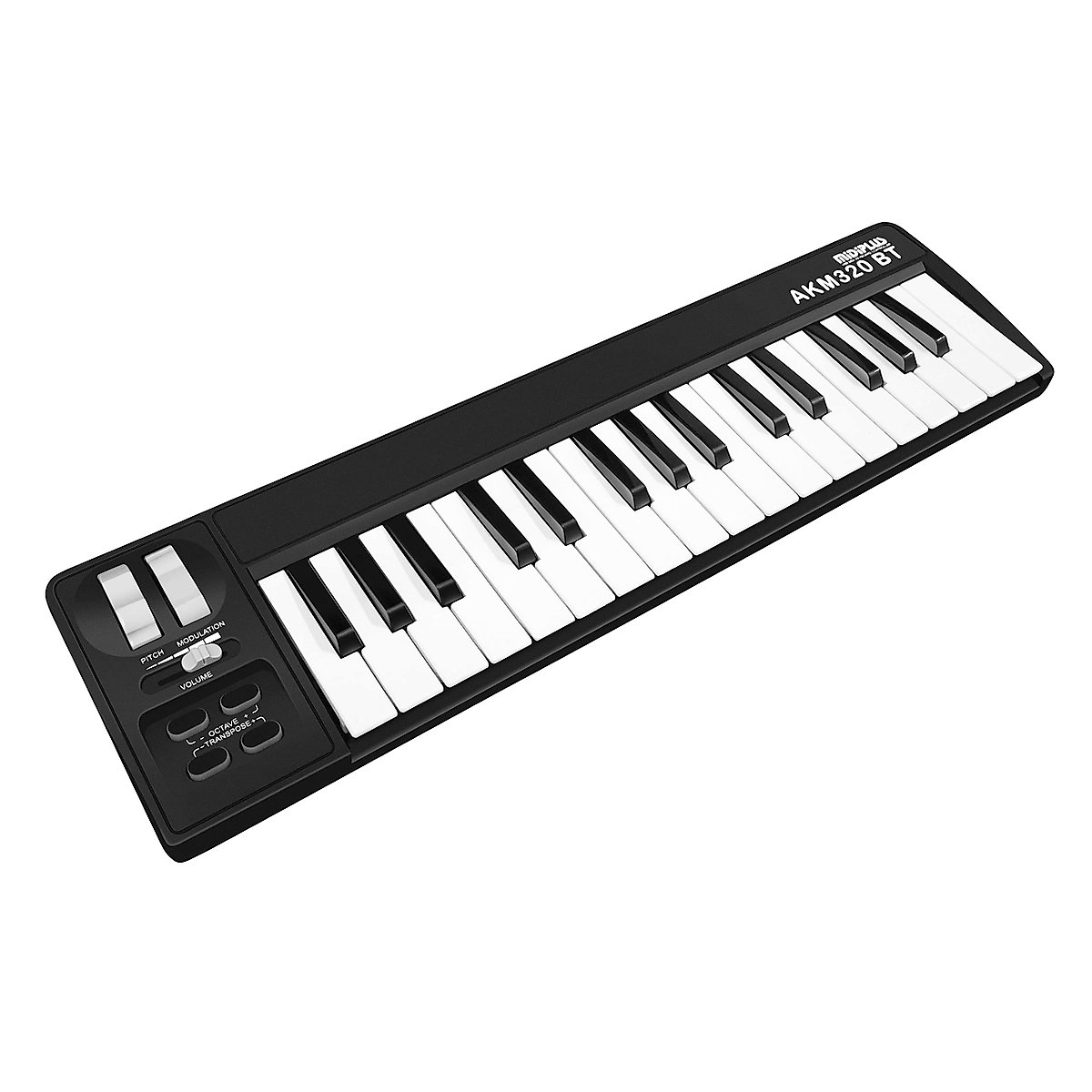 MIDIPLUS AKM320BT USB MIDI Keyboard Controller, Black, Bluetooth