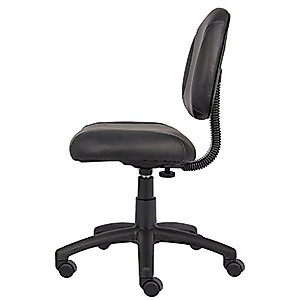 Boss Office Products Posture Task Chair, No Arms, Black