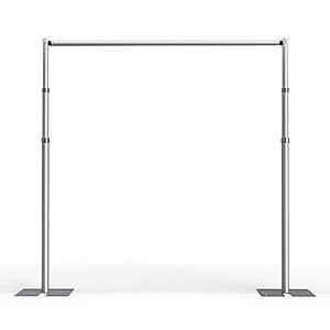 EMART Pipe and Drape Backdrop Stand Kit, Backdrop Stand Heavy Duty 10ftx10ft, Adjustable Metal Frame for Backdrop, Background Stand Backdrop for Wedding Birthday Party Banquet Decorations