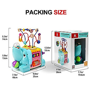 TOP BRIGHT Activity Cube Toys - Baby Toys with Bead Maze for Toddlers 1 2 Year Old Boy and Girl Gifts