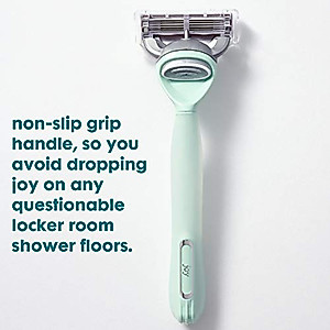 Joy. The Teal One, Teal Razor with 2 Cartridges