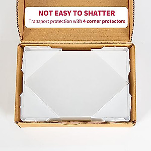 Acrylic Sheets Clear Plexiglass Board 4"x6" 2mm Thick 20 Packs Transparent PET Sheets with Protective Film and Protective Corners for Craft, Sign, Picture Frame Replacement, DIY Display Projects