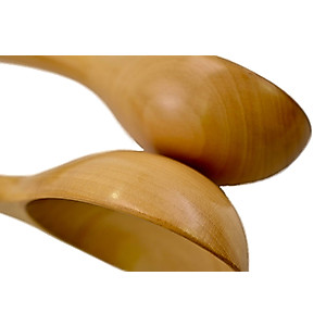 Pea Patch Boxwood Musical Spoons (Gumbo Style), Short - w/free instruction booklet