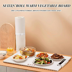 Miller Market Warming Mat, Tempmaster Adjustable Warming Tray Miller Market, Temp Master Adjustable Warming Tray, Temp Master Warming Mat, Miller Market Food Warmer (White, 15 * 23.6in)