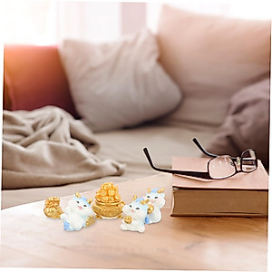 DOITOOL Dragon Decor 6 pcs Resin Mini Adorable Dragon Statue Mini Dragon Statue Desktop Dragon Statue Mini Dragon Figure Adorable Dragon Figure Chinese Zodiac trinkets