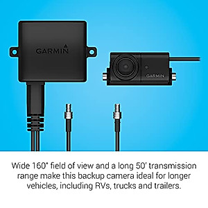 Garmin BC™ 50 with Night Vision – Wireless Backup Camera, NightGlo illumination, Infrared, HD Resolution, 160-degree lens, Weather-Resistant, 50ft range for trucks, RVs and trailers