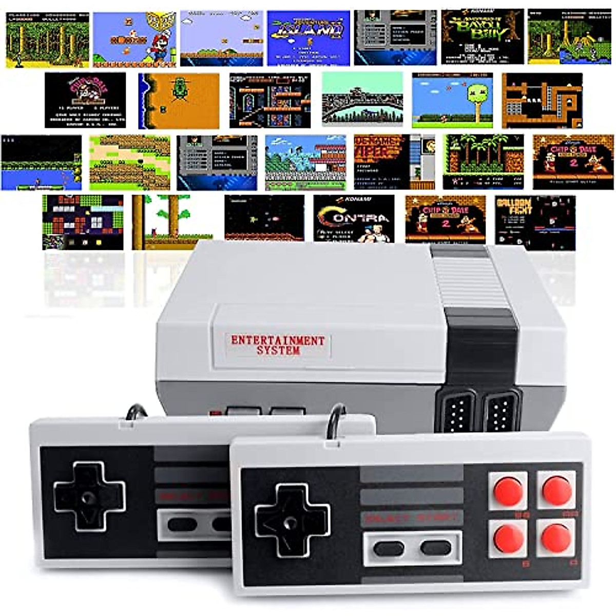 GameNext Mini Game Console Childhood Video Game Consoles Built-in 620 Games with NES Dual Controllers Handheld Game Player Console Classic System Edition Plug & Play For Kids & Adults