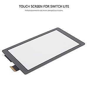 Replacement Glass Screen, Safe and Durable Game Console Repair Parts Perfect Replacement Screen for Switch Lite Console for Game Console(Black)