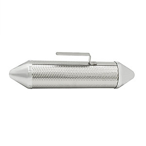 Mowind Stainless Steel Metal Guiro Percussion Instrument Musical Training Tool with Scraper
