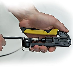 Klein Tools VDV211-063 Compression Crimper, Wire Crimper and Coaxial Crimper for Indoor and Outdoor Cabling
