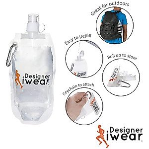 Oakley Men's 30L Enduro 3.0 Big Black Backpack for Hiking Backpacking Camping Traveling + BUNDLE with Designer iWear Collapsible Water Bottle with Carabiner