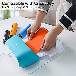 GO2CRAFT Vinyl Roll Holder for Cricut Joy, Multipurpose Clean Precise Cut Long Image of Smart Vinyl & Smart Iron-on, Ideal Vinyl Holder Tool for preventing Table Mess, DIY Crafts, Gifts