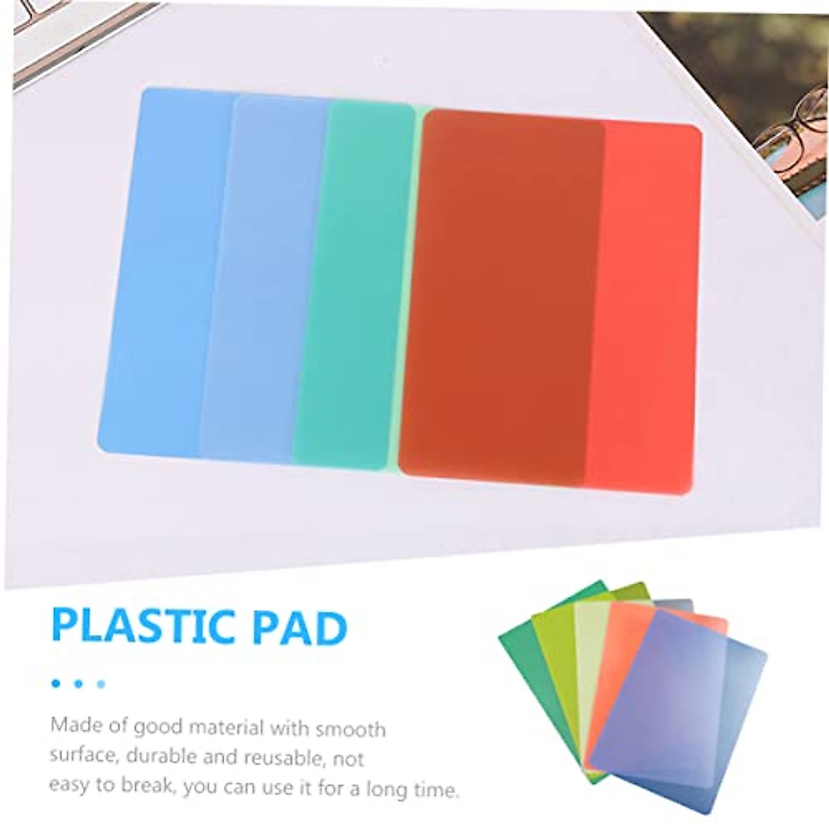 20pcs A4 Writing Pad Desktop Protector Office Notepad Desk Notepad Plastic Paper Pad Anti- Static Writing Mat Writing Pad Plastic Board Office Writing Pad Exam Board