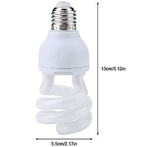 Dehydrator 2Pack Reptile Heat Lamp Light Bulb Reptile Light Spiral Compact Basking Spot Bulbs for Turtle Aquarium Aquatic Reptile Lizard