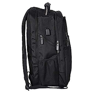 Rockland Professional USB Laptop Backpack, Black, Large