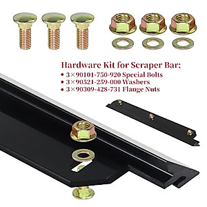 GELASKA HS520 Paddles with 76322-v10-020 Scraper Blade Replaces 06720-V10-030, 06720-V10-020 for Honda HS520 Paddles, HS520A HS520AA HS520AS HS520ASA HS520K1 HS720 HS720AA HS720AMA HS720ASA Snowblower