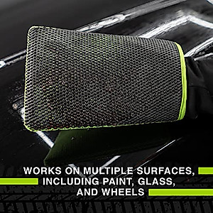 ExoForma Clay Mitt for Auto Care - Medium Grade Premium Car Wash Mitt for Ultra Smooth Finish - Fast & Easy Surface Decontamination & Polish Prep - Reusable Microfiber