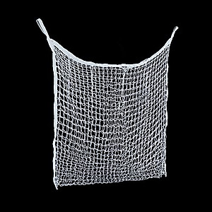 Mono-gatari Slow Feed Hay Net Bag Full Day for Horses, Goat Feeder Hay Net Horse Feeding Small Holes Adjustable Grazing Feeder (63" Length x 40" Width)