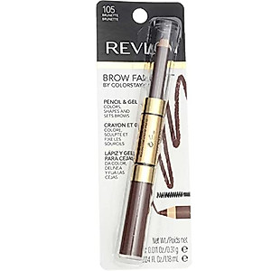 Revlon Brow Fantasy Pencil & Gel, Brunette [105] 0.051 oz (Pack of 3)