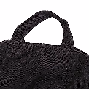 HIHTGS Adult Toy Corduroy Storage Soy Bag Bean Bag, Bean Bag Chair Lazy Sofa Beanbag Cover Bean Bag Sofa Chairs Cover Bean Bag Chair Cover(No Filler) (Black, 27.56 inch X 31.50 inch )