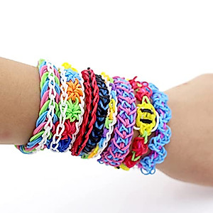 1850+ Loom Bands in 32 Variety Colors, Loom Bracelet Refill Set with Premium Quality Accessories for Kids Boys & Girls, Rubber Bands Bracelet Kit