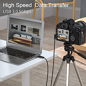 Fasgear USB 3 Type C Cable 16.5ft Long USB C Charger Cable 5Gbps Superspeed Data Transfer 3A Fast Charging Compatible for O-culus Quest 1/2 PS 5 Controller Camera Sam-Sung Smarphones Tablets (5m)