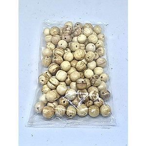 Palo Santo Round Prayer Beads 9mm Average for Japa Mala. Pack (50 Units)