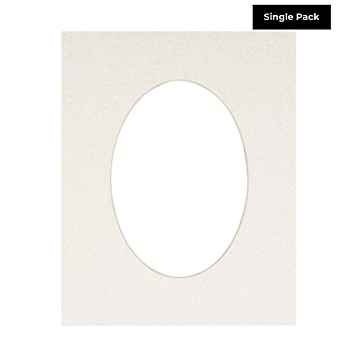 16x20 Mat Bevel Cut for 14x16 Photos - Precut Oyster Shell White Oval Shaped Photo Mat Board Opening - Acid Free Matte to Protect Your Pictures - Bevel Cut for Family Photos, Pack of 1 Matboard Show