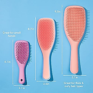 Tangle Teezer | The Ultimate Detangler Hairbrush for Wet & Dry Hair | For All Hair Types | Eliminates Knots & Reduces Breakage | Apricot Blaze