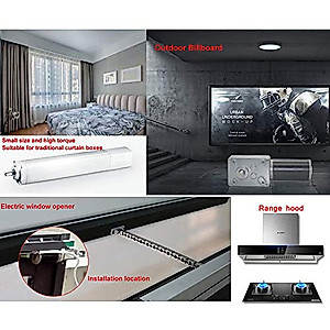 BRINGSMART 12V 12rpm DC Worm Gear Motor 70kg.cm High Torque Self-Locking Reversed Mini Turbine Geared Motor for DIY Robot Rotating Table Door Lock Curtain Machine (12V 12rpm)