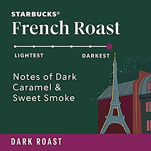 Starbucks French Roast Dark Roast Ground Coffee, 18 Ounce (Pack of 1)